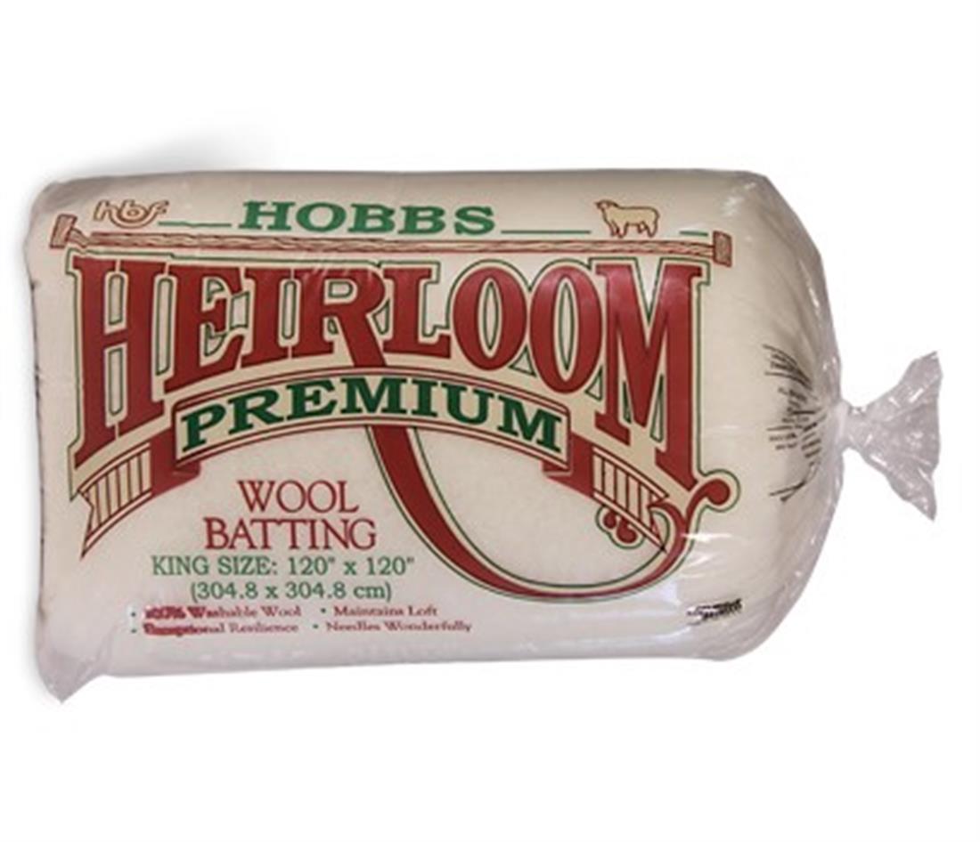 Hobbs Heirloom King Size Wool Wadding/Batting 120″ x 120″ – Elliquilt
